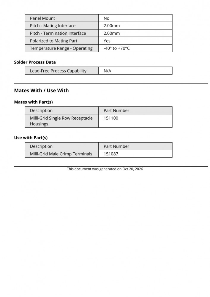 MOLEX 1510980008 product specification page 3