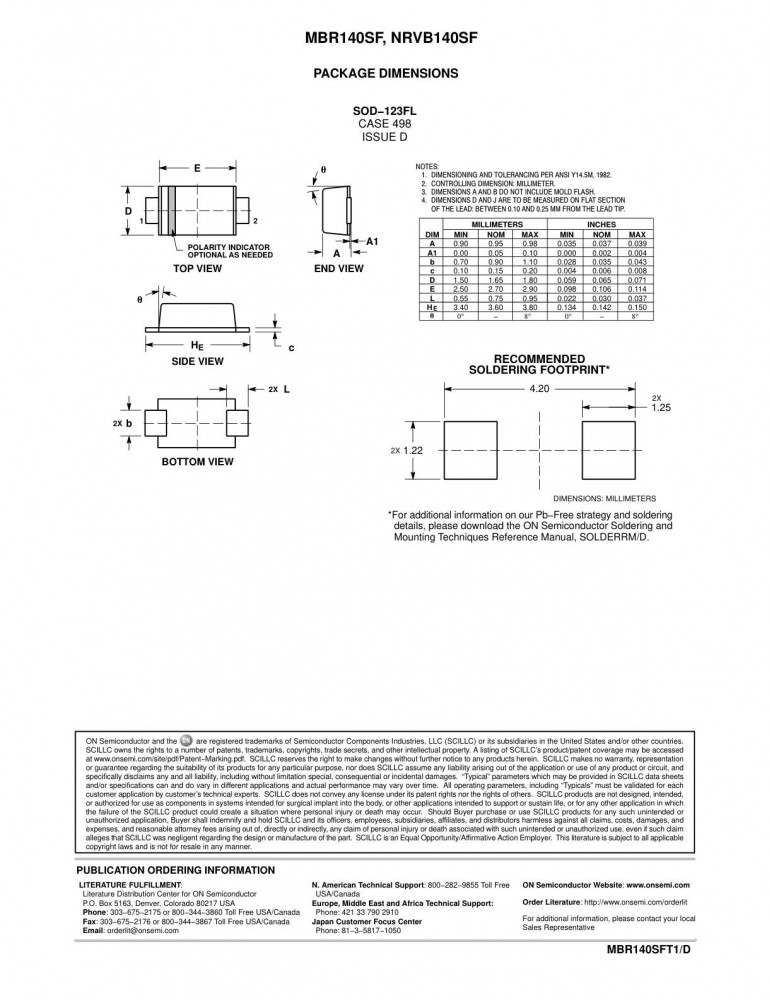 MBR140SFT1G datasheet page 5