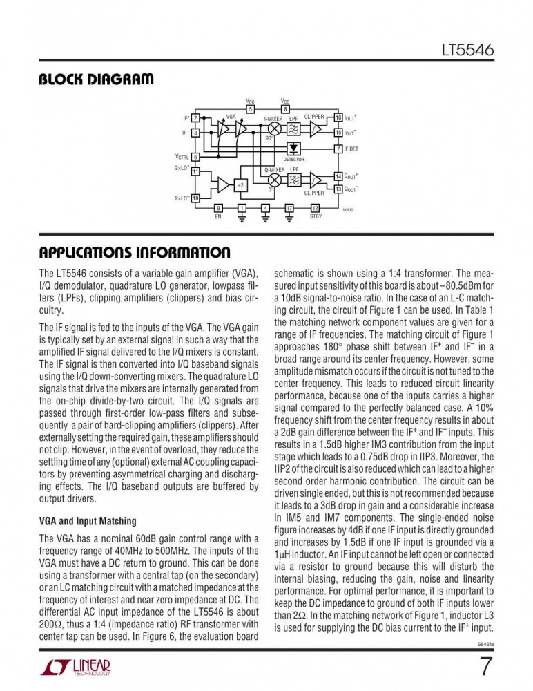 LT5546 datasheet page 7