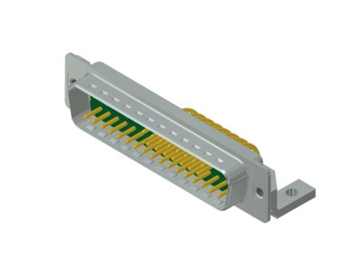 D-SUB Combination Standard • 36W4 [○••••••••••••••••••••••••••••••••○○○] • Plug • Solder pin angled .318