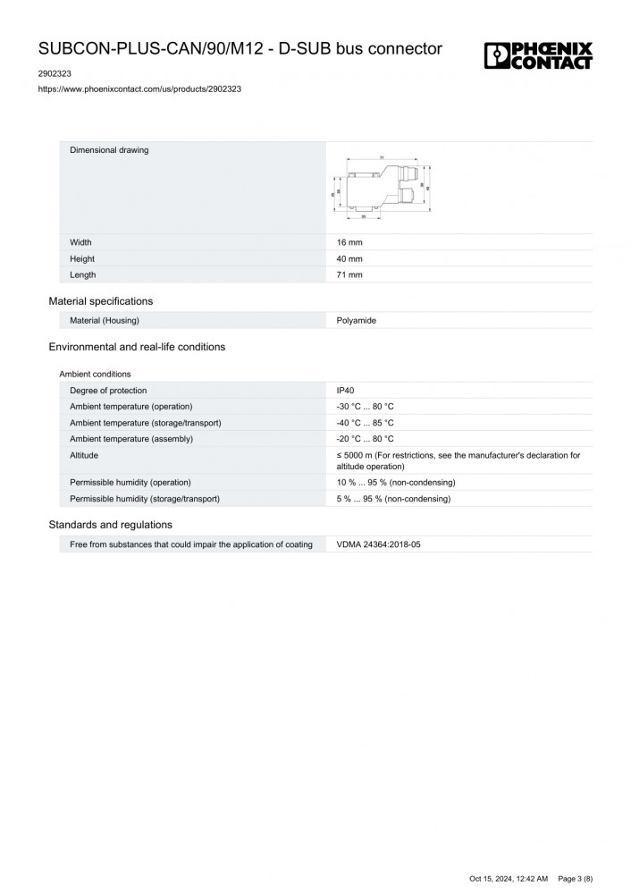 Phoenix Contact 2902323 technical document page 3