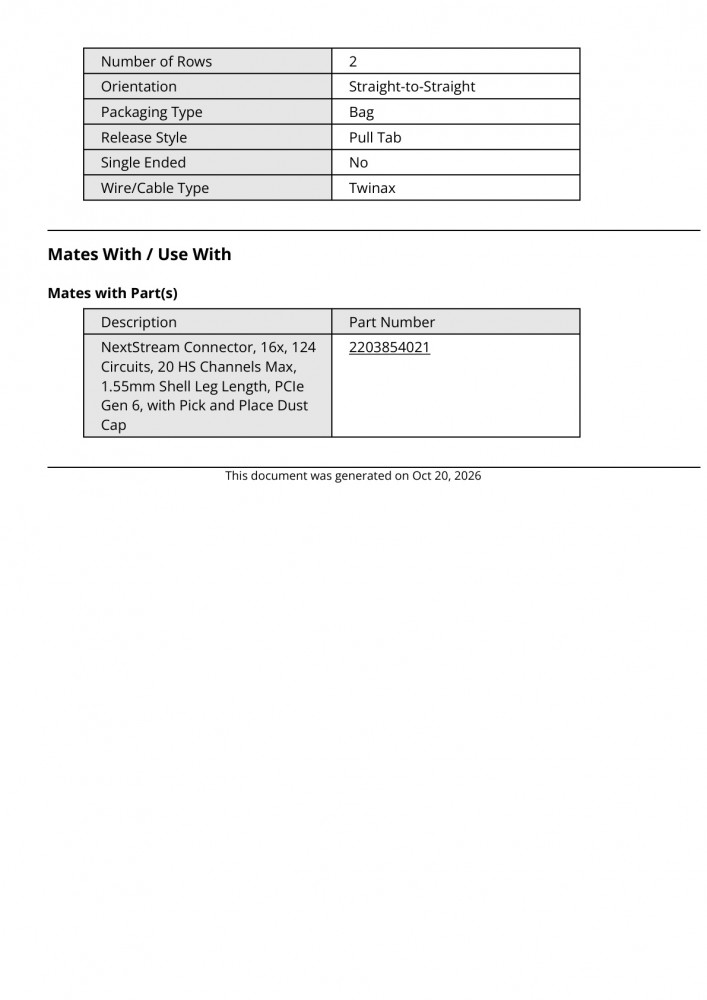 Technical document page 3 for product 2255571000
