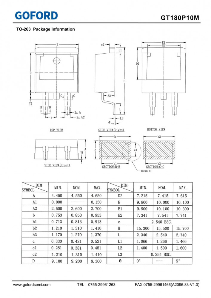 GT180P10M datasheet page 6