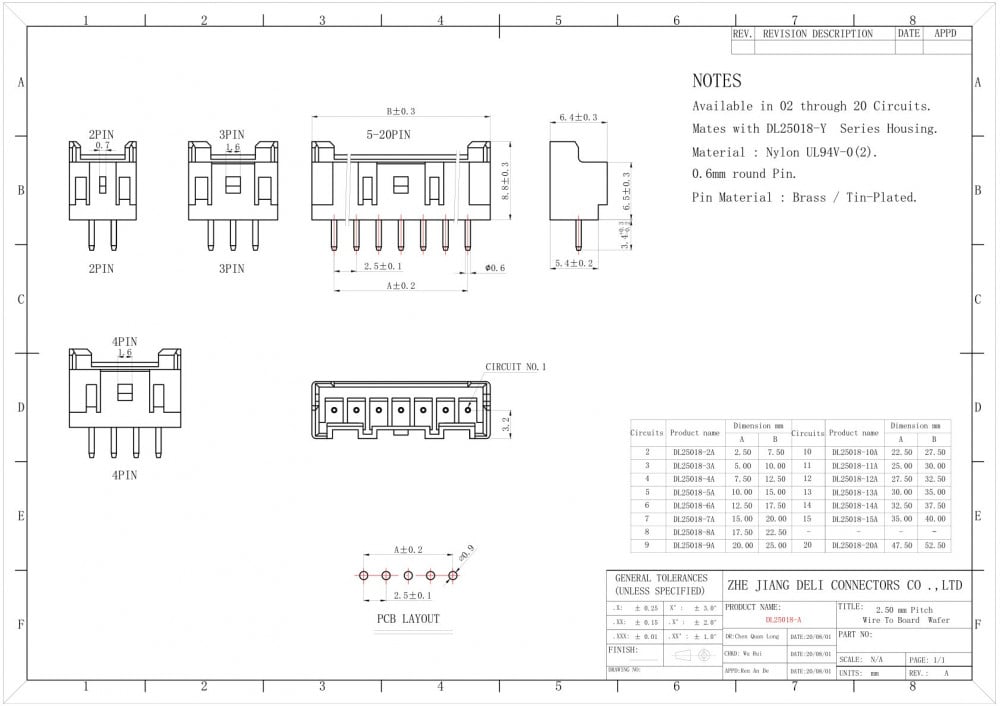 DL25018 technical document page 4