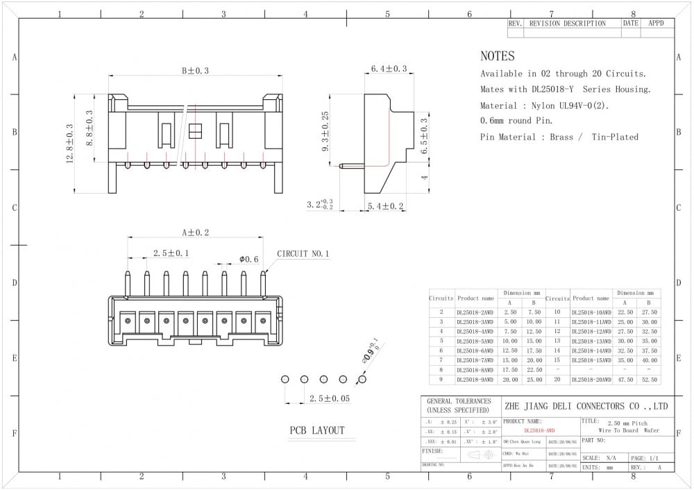 DL25018 technical document page 6