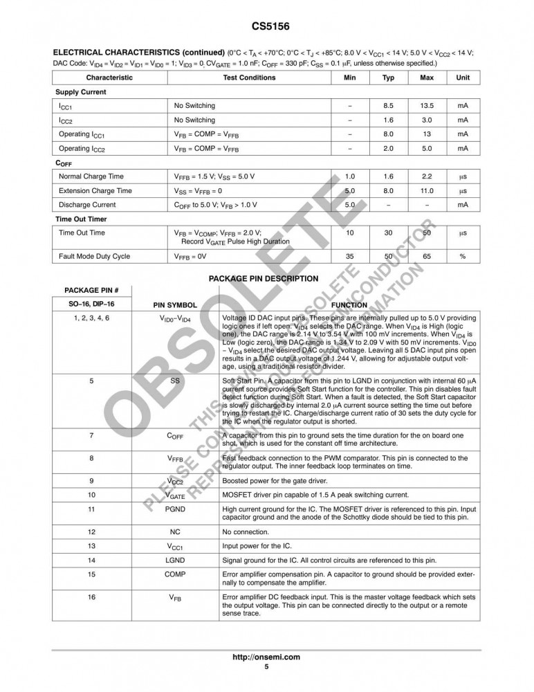 CS5156 datasheet page 6