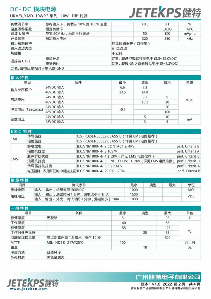 URB4805YMD-10WR3 datasheet page 2