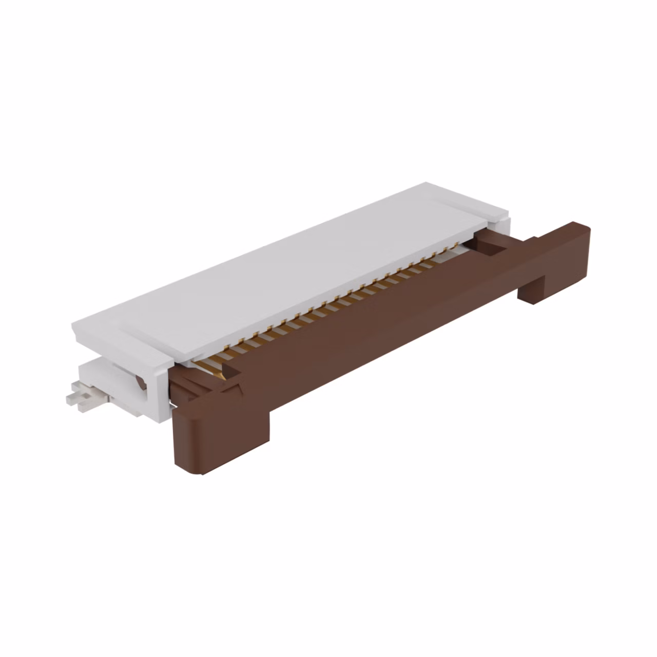 Easy-On FFC/FPC Connector, 0.50mm Pitch, Slider Series, Right-Angle, Bottom Contact, 2.00mm Height, 19 Circuits, Gold Plating for sale
