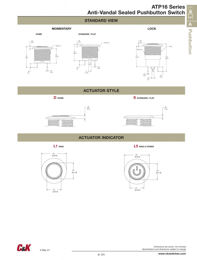 ATP16 series datasheet page 2