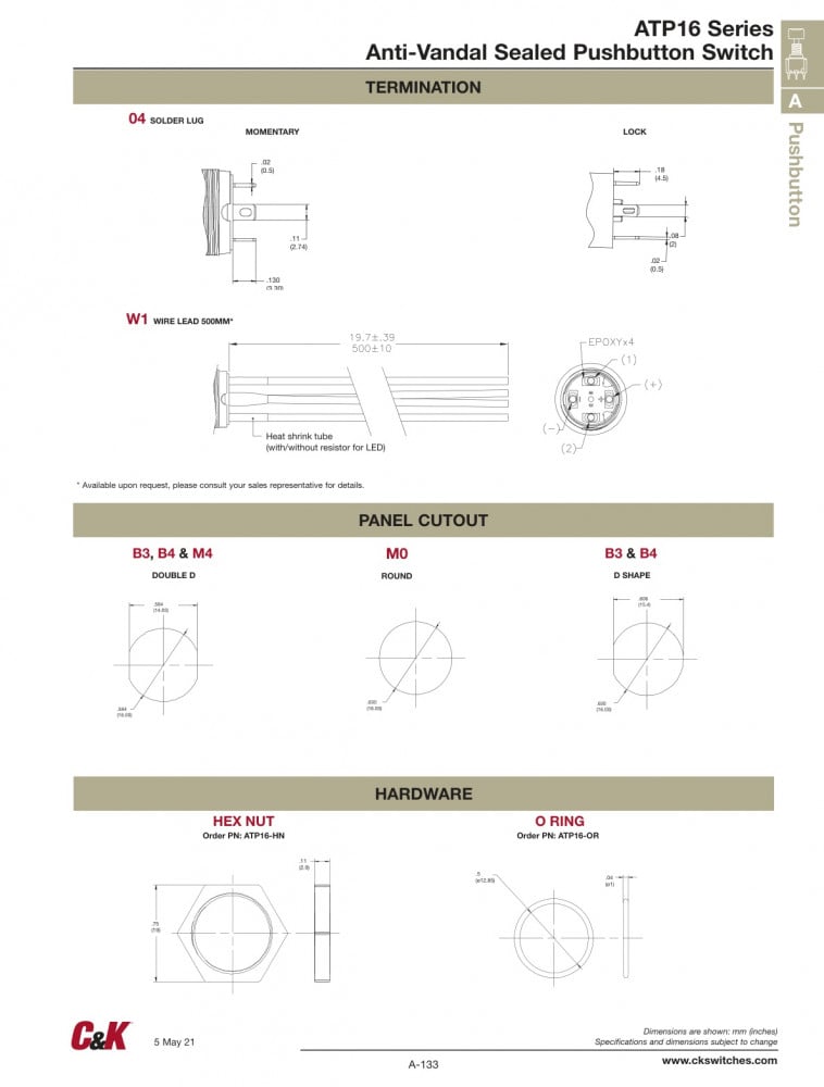 ATP16 series datasheet page 4