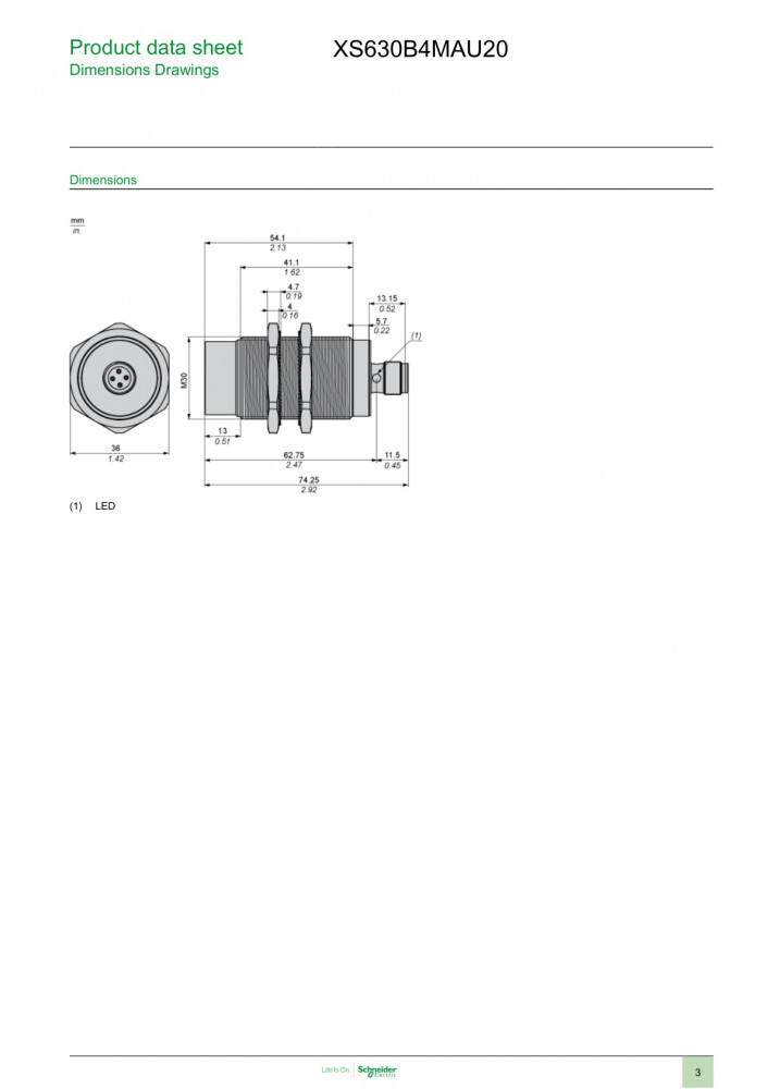 XS630B4MAU20 technical document page 3