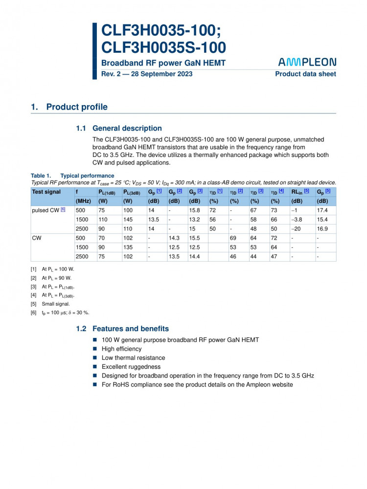 CLF3H0035S-100 datasheet page 1