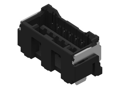 1.50mm Pitch, CLIK-Mate PCB Receptacle, Dual Row, Surface Mount, Right-Angle, Tin Plating, Positive Lock, 18 Circuits, Black