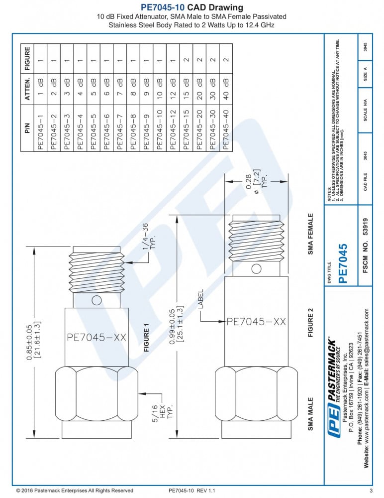 PE7045-10 datasheet page 3
