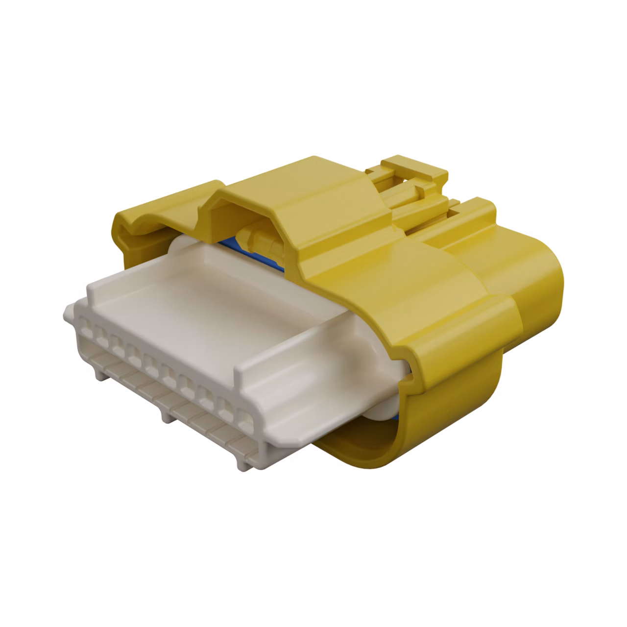 Squba Sealed Receptacle Assembly, 1.80mm Pitch, Single Row, 10 Circuits, Yellow for sale