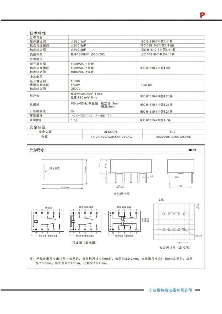 NF P-12V datasheet page 2