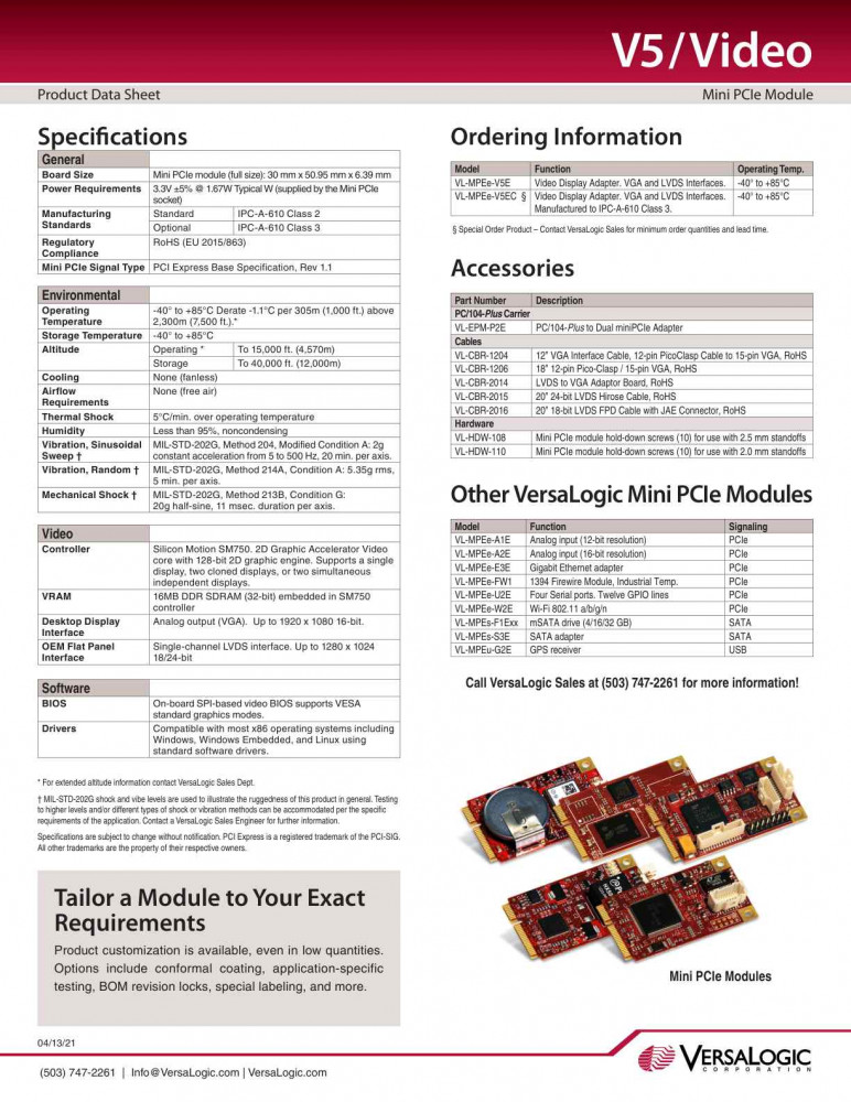 VL-MPEe-V5E technical document page 2