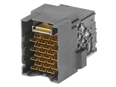 QSFP-DD Cage Assembly, 1-by-6, SAN Fin Heat Sink, Spring Fingers, No Rear Legs, with Press-Fit Pins, Robust
