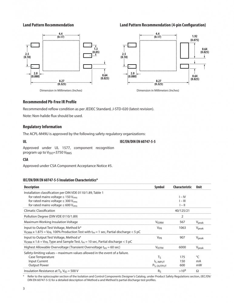 ACPL-M49U datasheet page 3