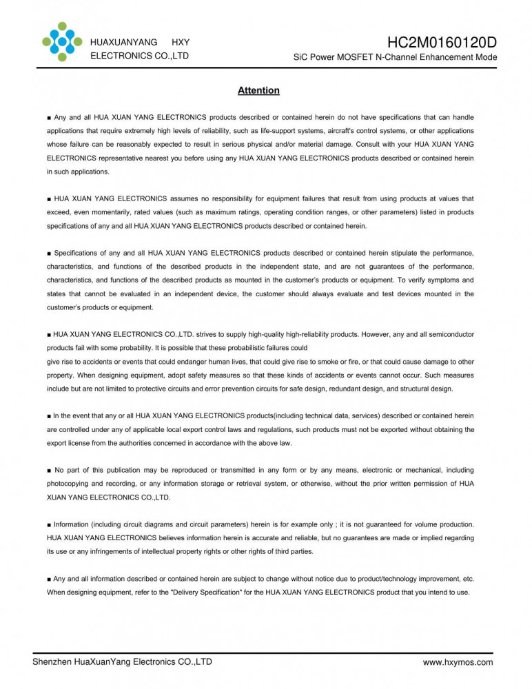 HC2M0160120D datasheet page 10