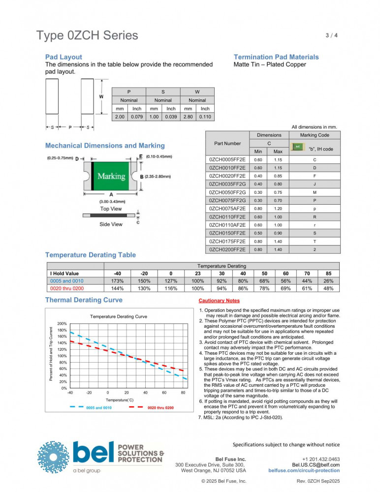 0ZCH0020FF2E technical document page 3