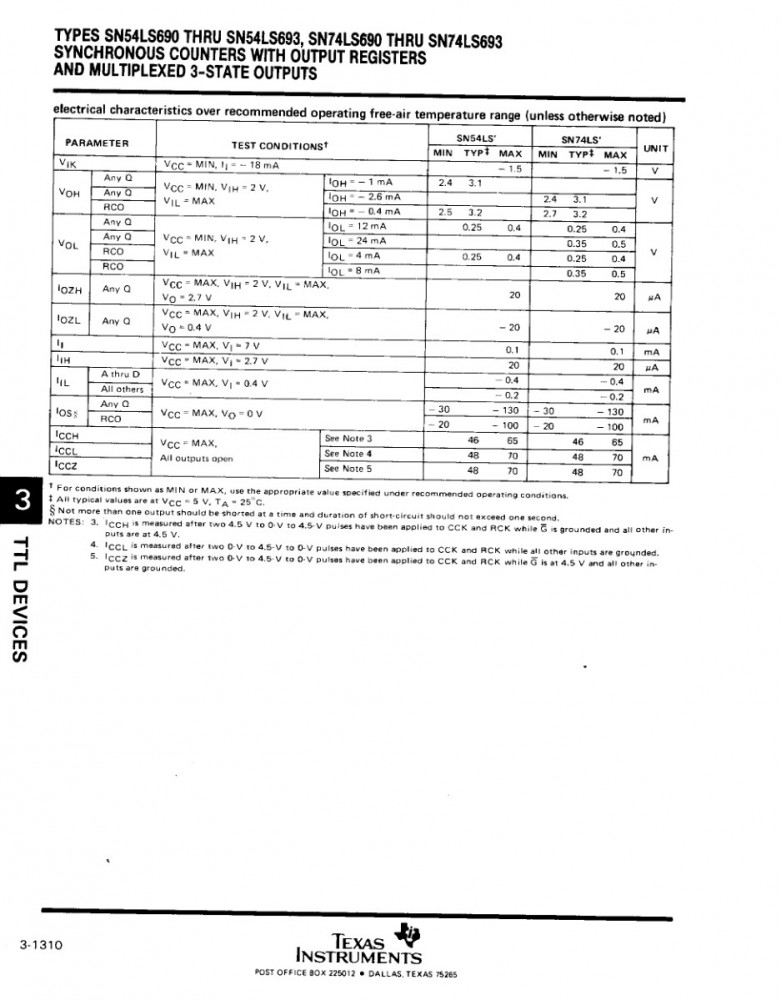 54LS691FK/B datasheet page 10
