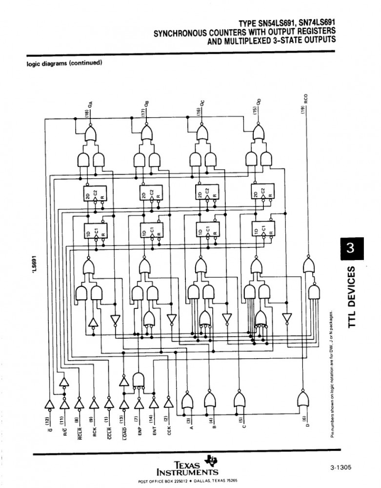 54LS691FK/B datasheet page 5