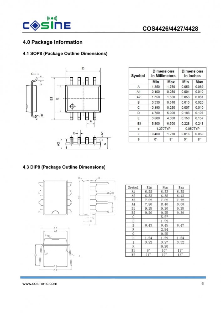 COS4427DT datasheet page 6