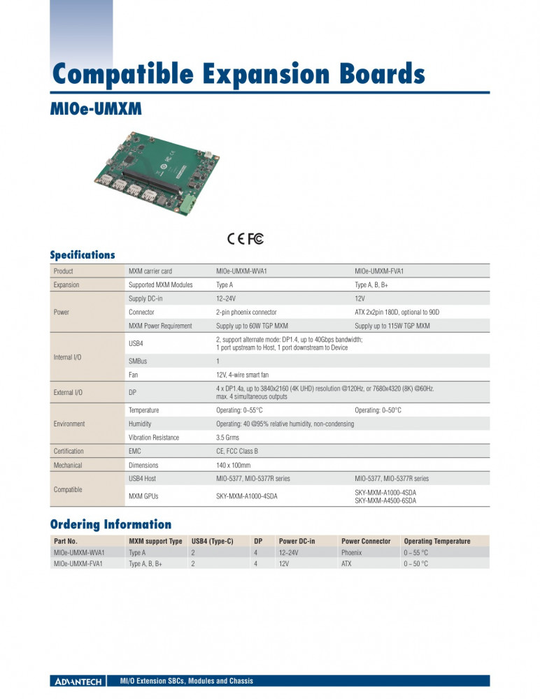 MIO-5377R technical document page 3
