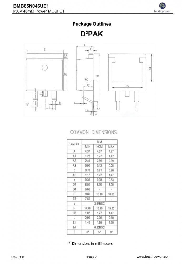 BMB65N046UE1 datasheet page 7