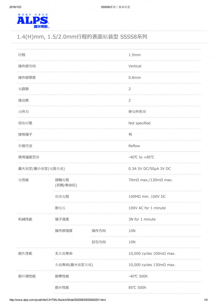 SSSS820201 outline drawing