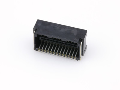 1.25mm Pitch, Micro-Lock Plus PCB Header, Dual Row, Right-Angle, Surface Mount, Tin-Bismuth Plating, Positive Lock, 28 Circuits, Black