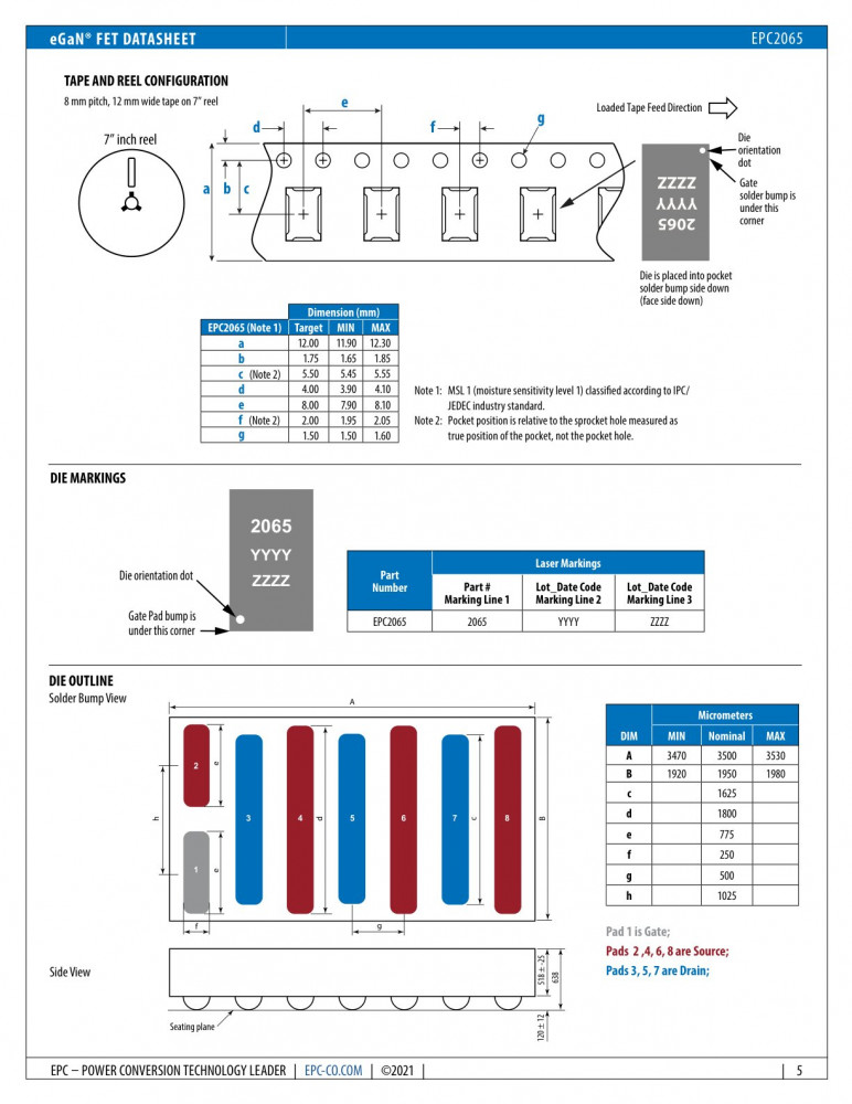 EPC2065 technical document page 5