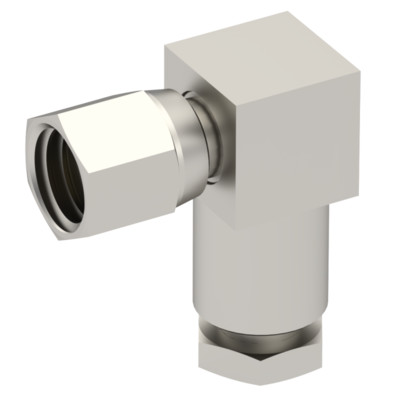 SMC / RIGHT ANGLE PLUG FEMALE SOLDER CLAMP FOR .085''/50 SR NICKEL for sale