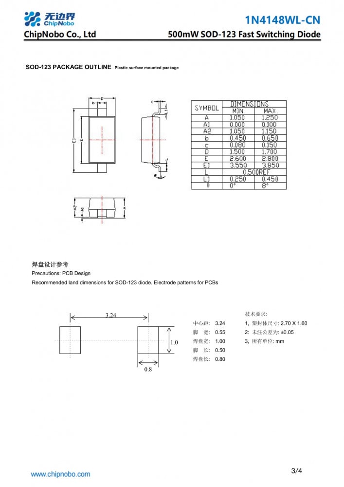 1N4148WL-CN datasheet page 3