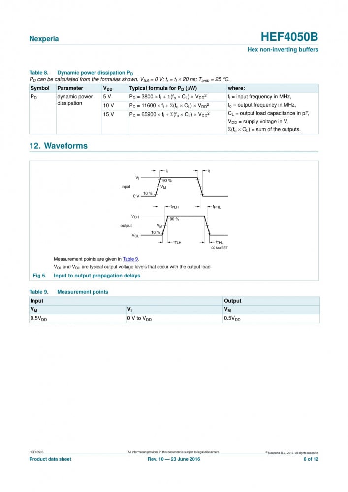HEF4050BT datasheet page 6