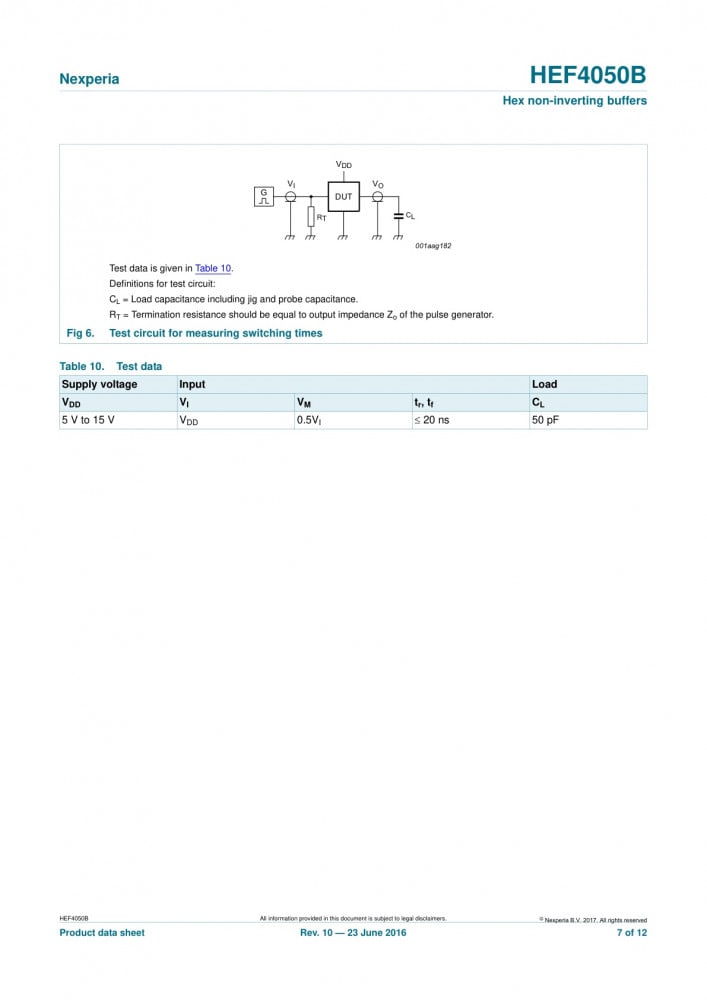 HEF4050BT datasheet page 7