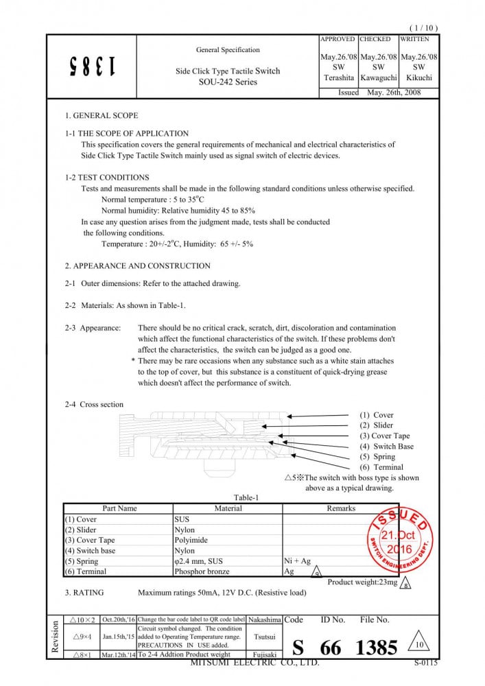 MITSUMI R-666994 specification page 3