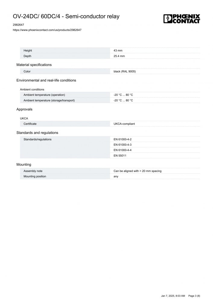 Phoenix Contact 2982647 technical document page 3