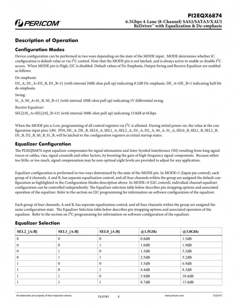 PI2EQX6874ZFEX datasheet page 4