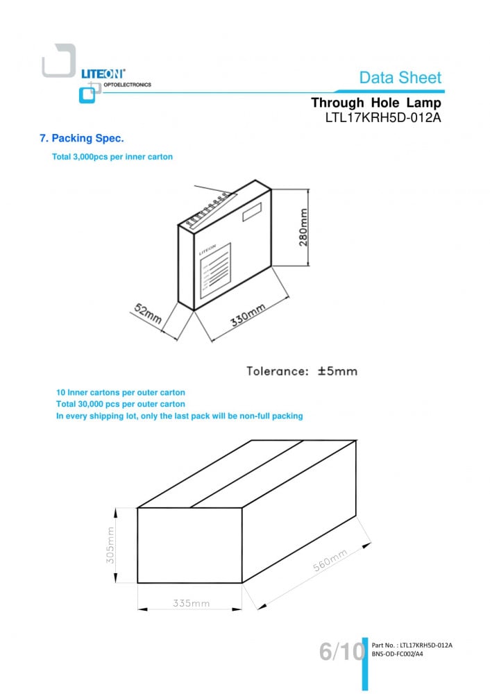 LTL17KRH5D-012A datasheet page 7