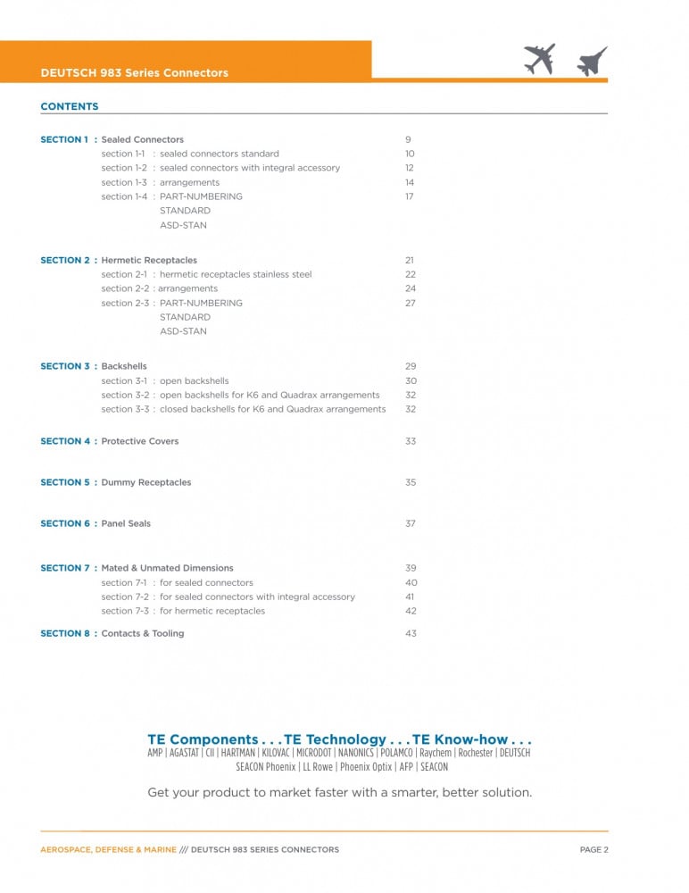 DEUTSCH 983 Series documentation page 2