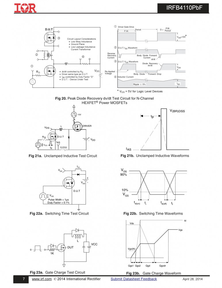 IRFB4110PBF datasheet page 7
