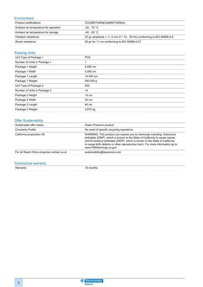 XS7C4A1DPP20 technical document page 2