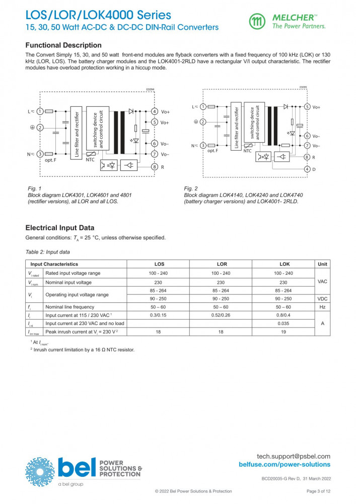 LOK4000 series technical document page 3