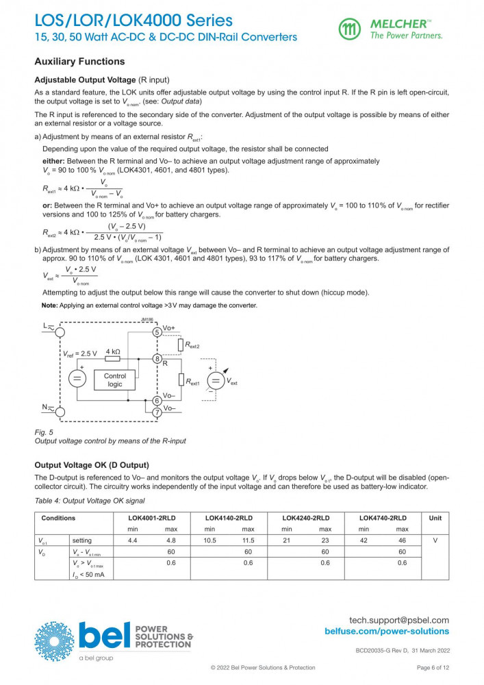 LOK4000 series technical document page 6
