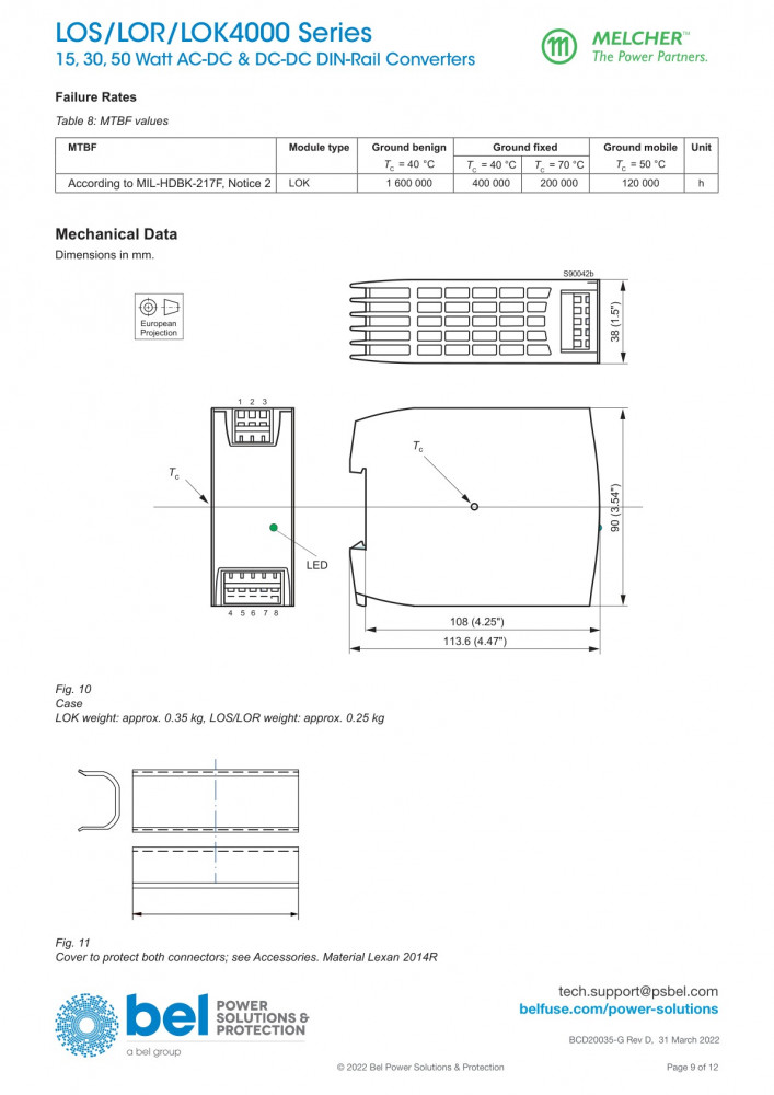 LOK4000 series technical document page 9