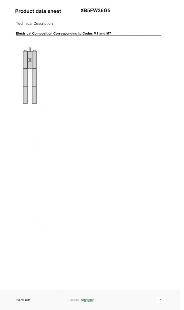XB5FW36G5 technical document page 7