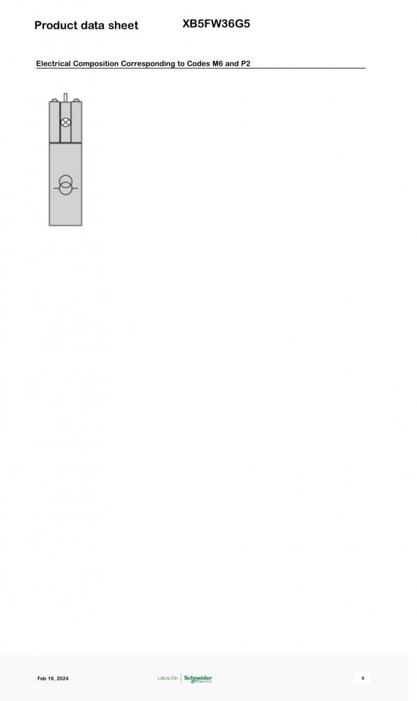 XB5FW36G5 technical document page 9