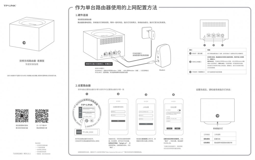 TL-WDR7650 installation guide page 1